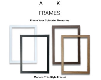 Thin Black Frame | Etsy