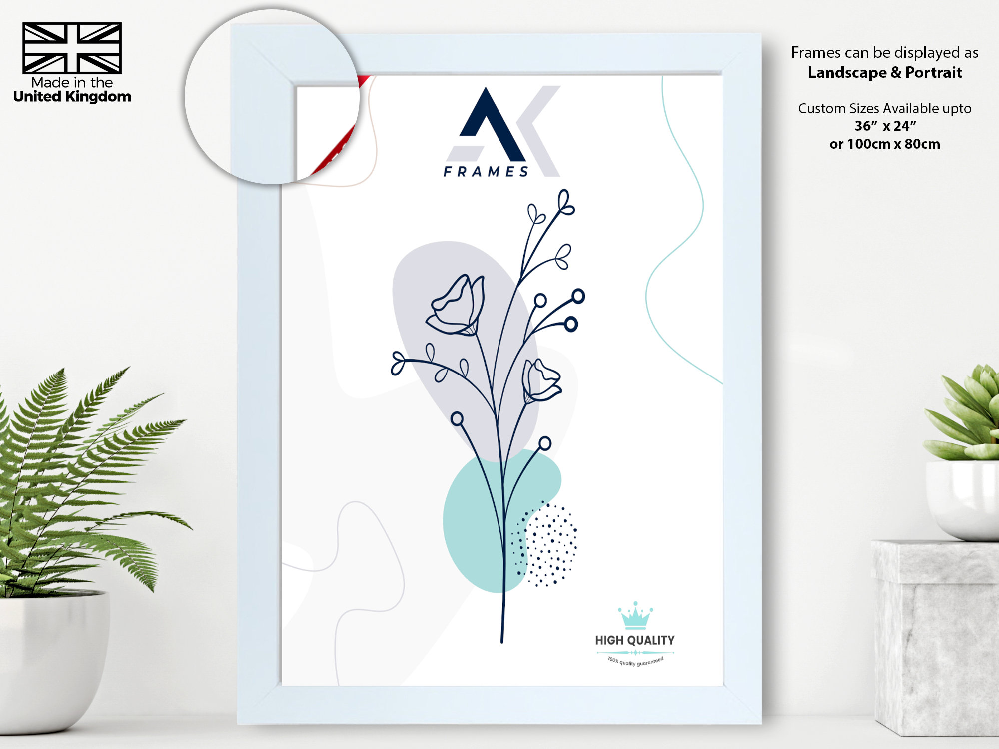 Picture Frames for Art Handmade in UK Picture Frame for - Etsy UK