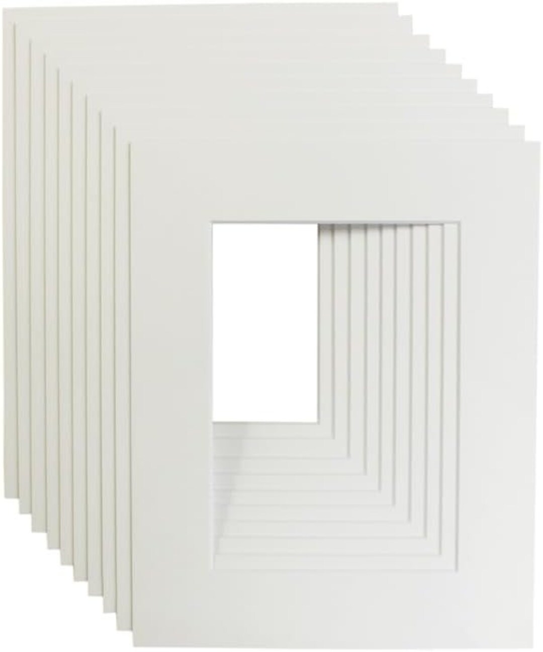 AK Frames White Picture Mounts White Mount Board Card Picture Frame ...