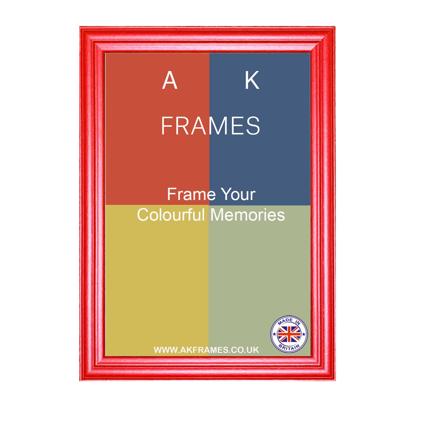 Classic Instagram Shiny Metallic Picture Frames Red Green Blue | Etsy