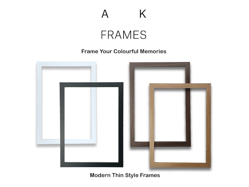 A4 A2 Black and White Picture Frames | A1 A3 Oak and Walnut Photo Frame ...