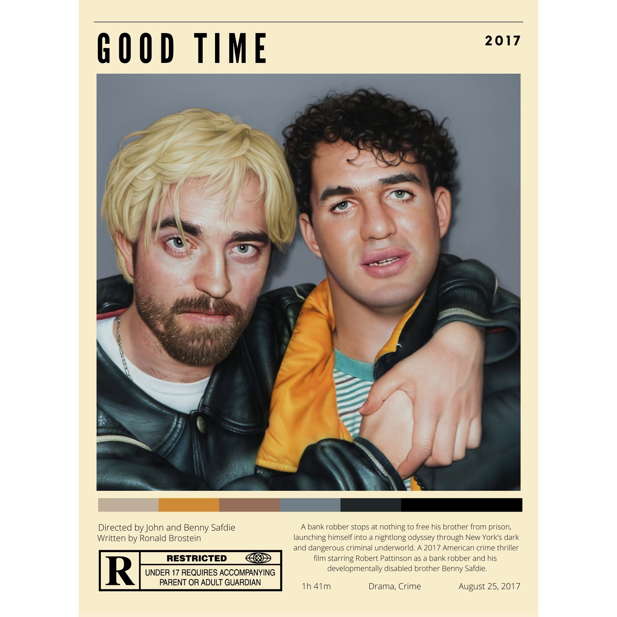 Good Time Movie Poster DIGITAL DOWNLOAD 8x10 Inches - Etsy
