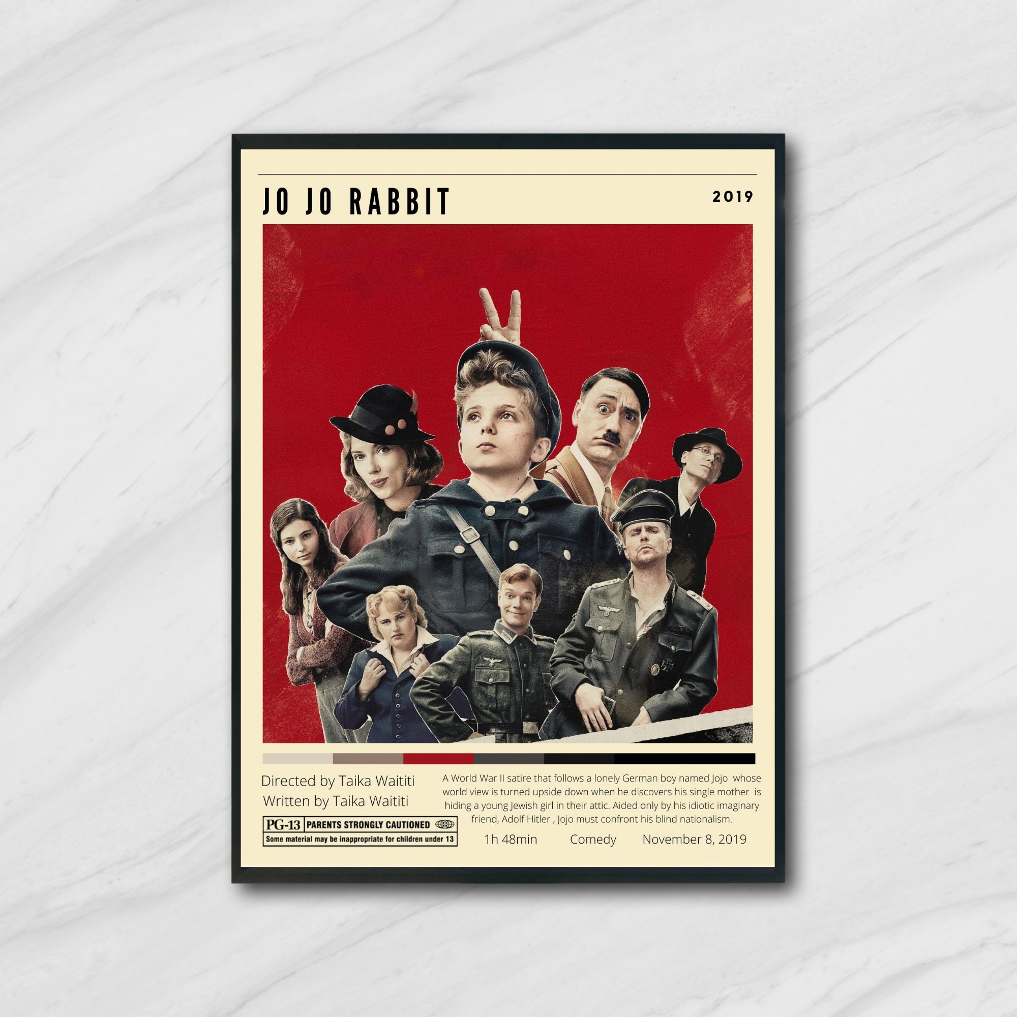 Jojo Rabbit Movie Poster DIGITAL DOWNLOAD 8x10 - Etsy