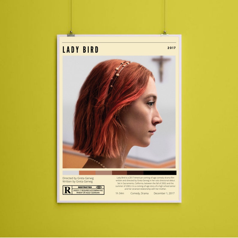 Lady Bird Movie Poster - DIGITAL DOWNLOAD - "8x10" Inches - Etsy
