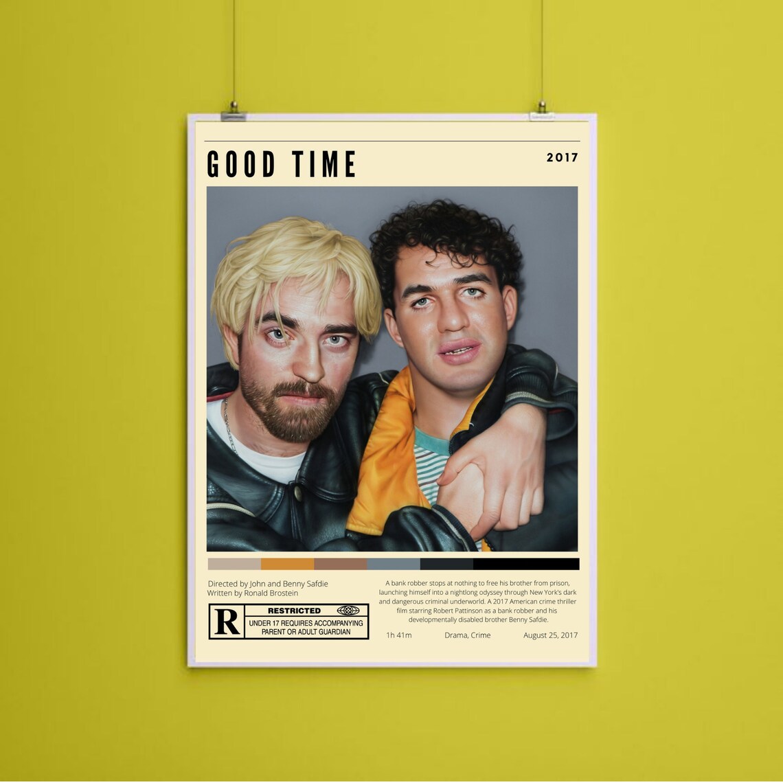 Good Time Movie Poster - DIGITAL DOWNLOAD - "8x10" Inches - Etsy