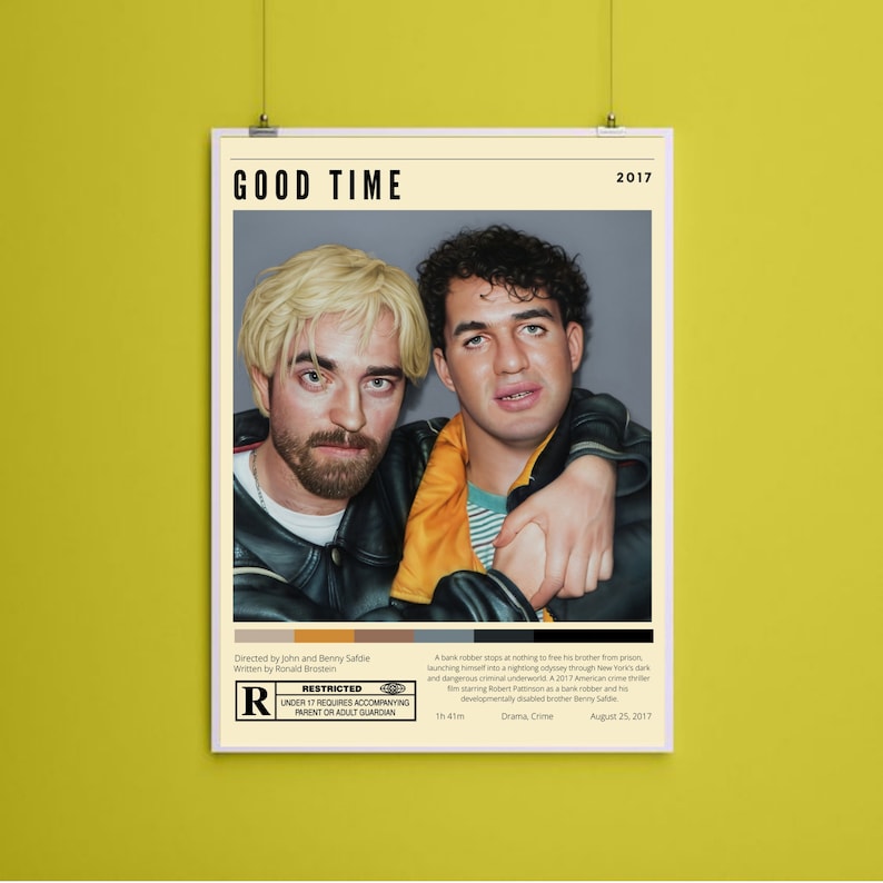 Good Time Movie Poster - DIGITAL DOWNLOAD - "8x10" Inches - Etsy