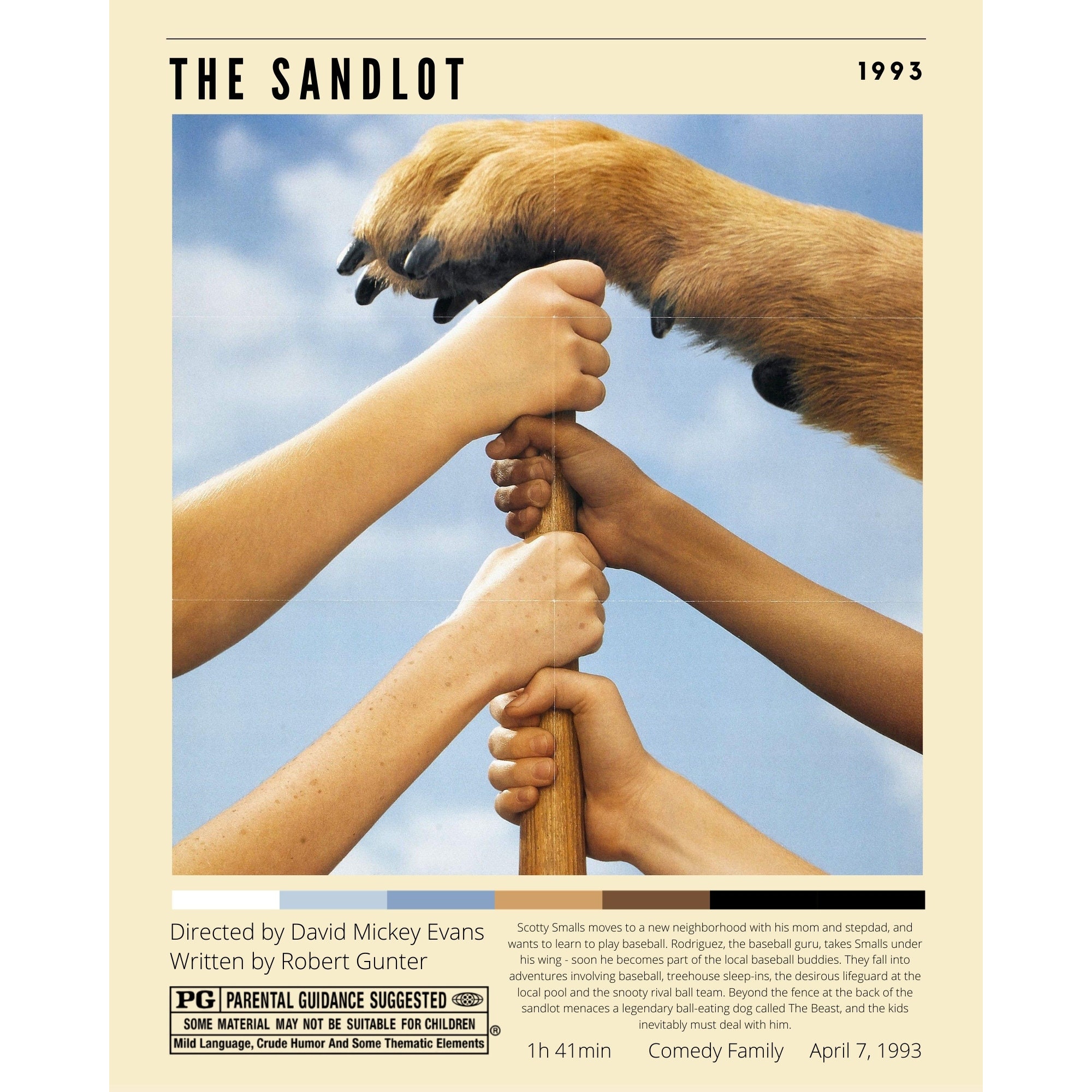 The Sandlot Movie Poster - Digital Download - "8x10" Inches - Etsy