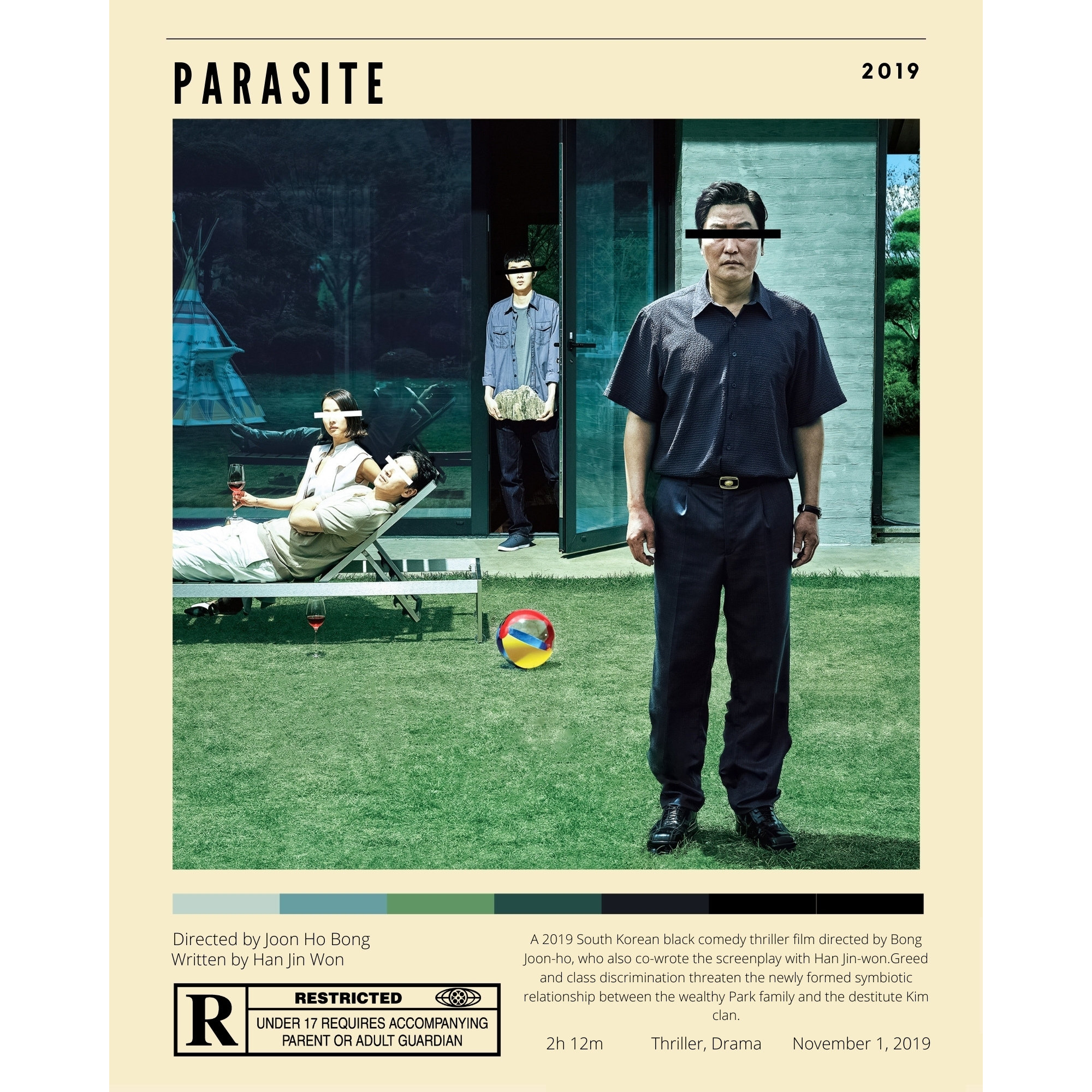 Parasite Movie Poster DIGITAL DOWNLOAD 8x10 Inches - Etsy