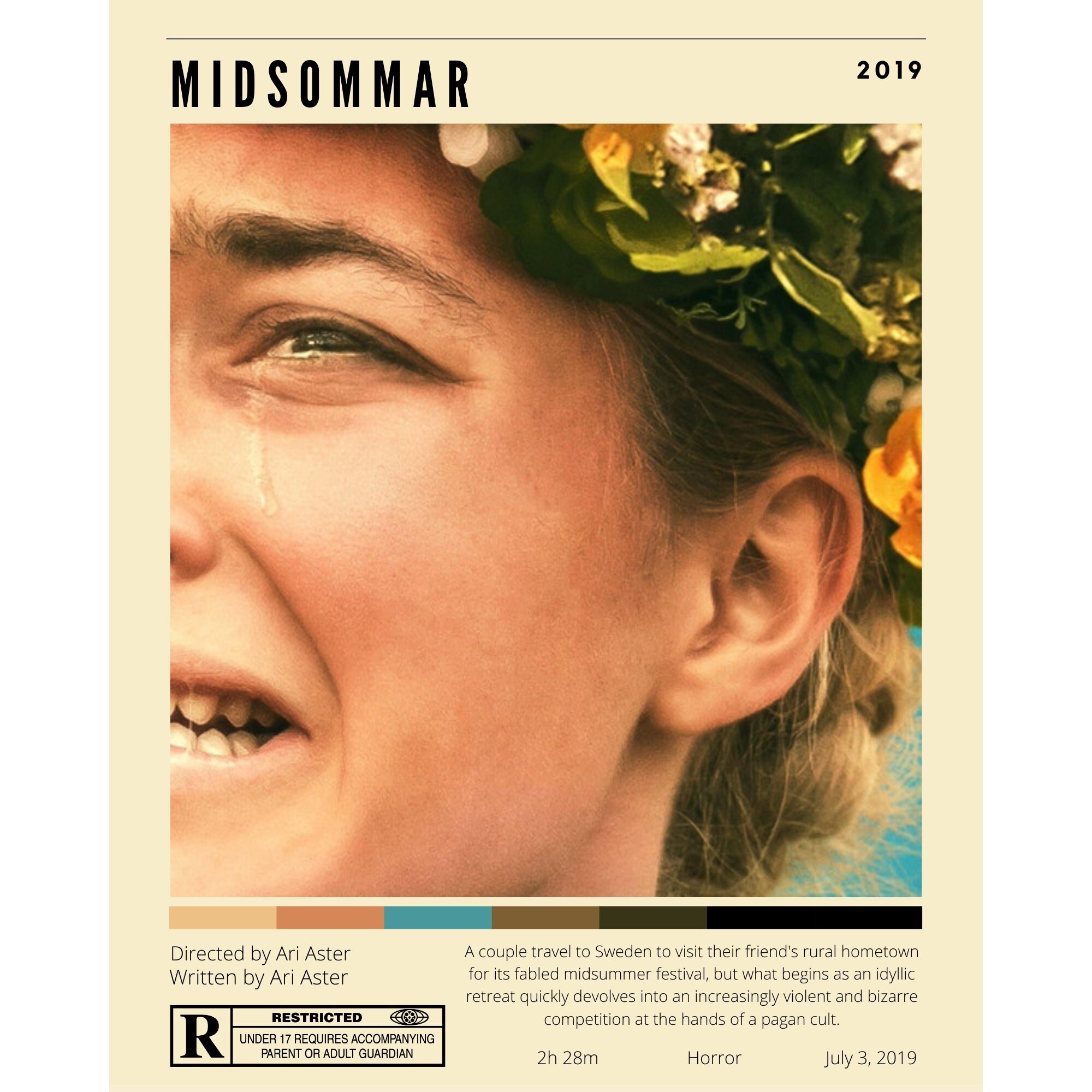 Midsommar Movie Poster DIGITAL DOWNLOAD 8x10 Inches - Etsy