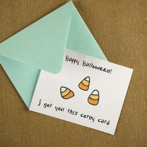 Printable Candy Corn Blank Halloween Card Digital Download - Etsy