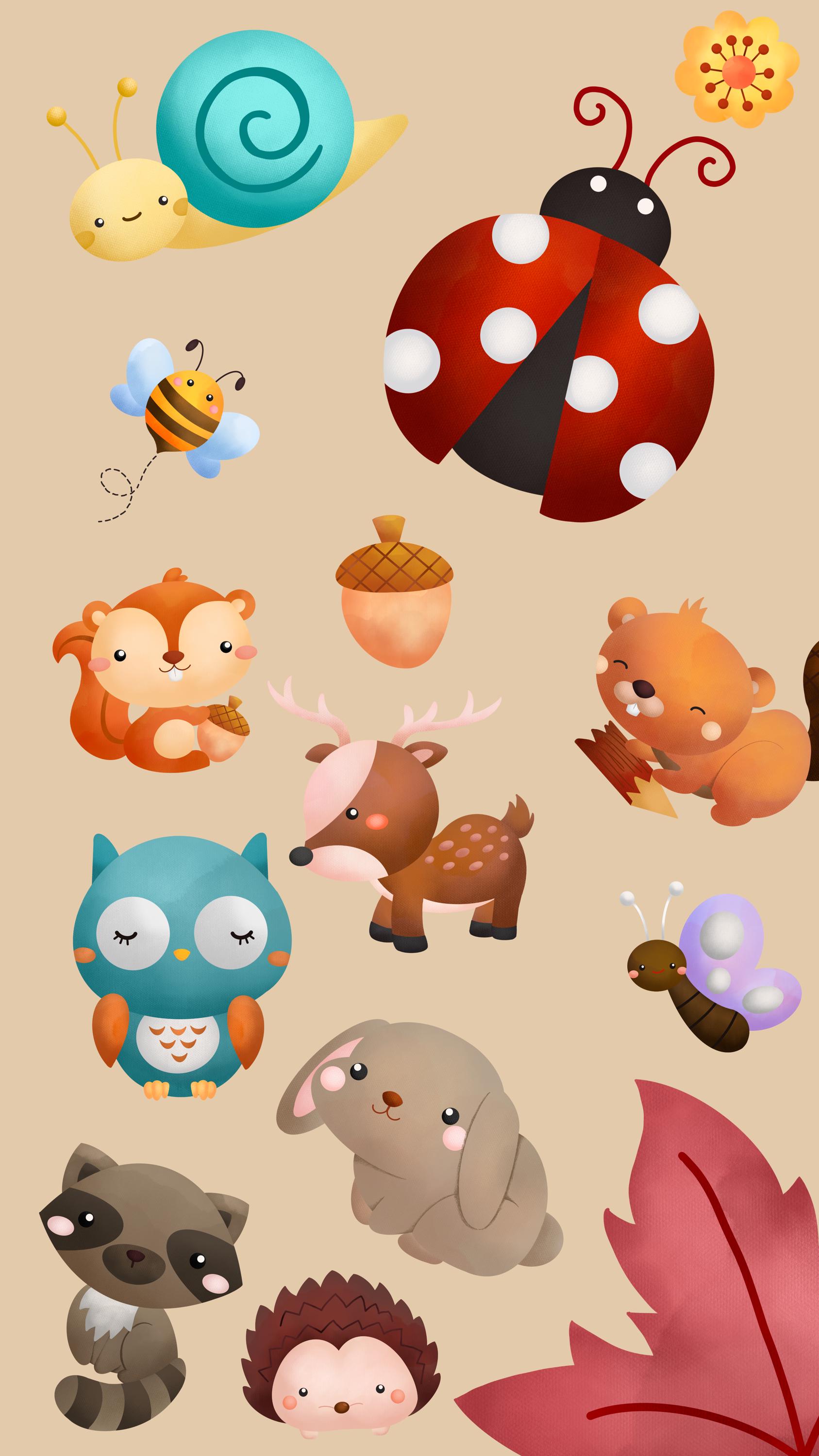 Forest Animals Flashcards: Laminated Montessori Learning (english or ...