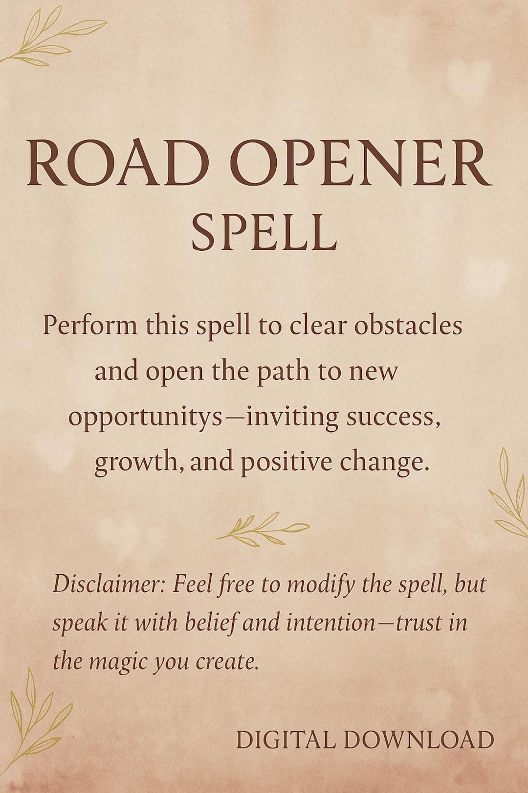 ROAD OPENER RITUAL Digital Download (2026 New Beginnings Spell) - Etsy