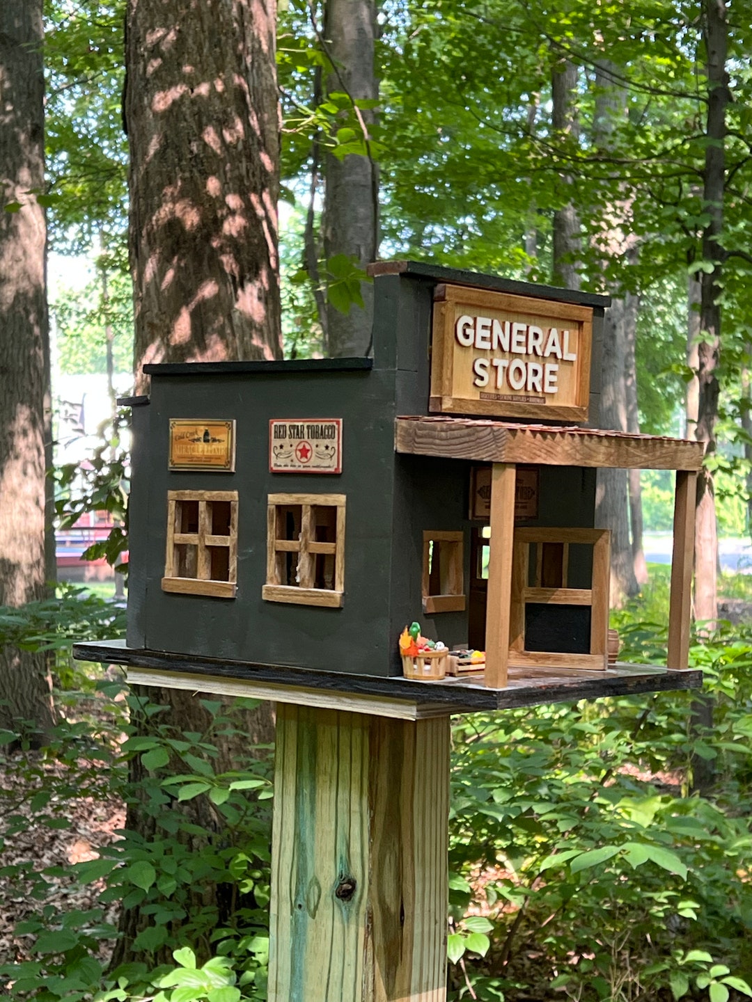 Handcrafted Wooden Birdhouse / Old West General Store Birdhouse /made ...