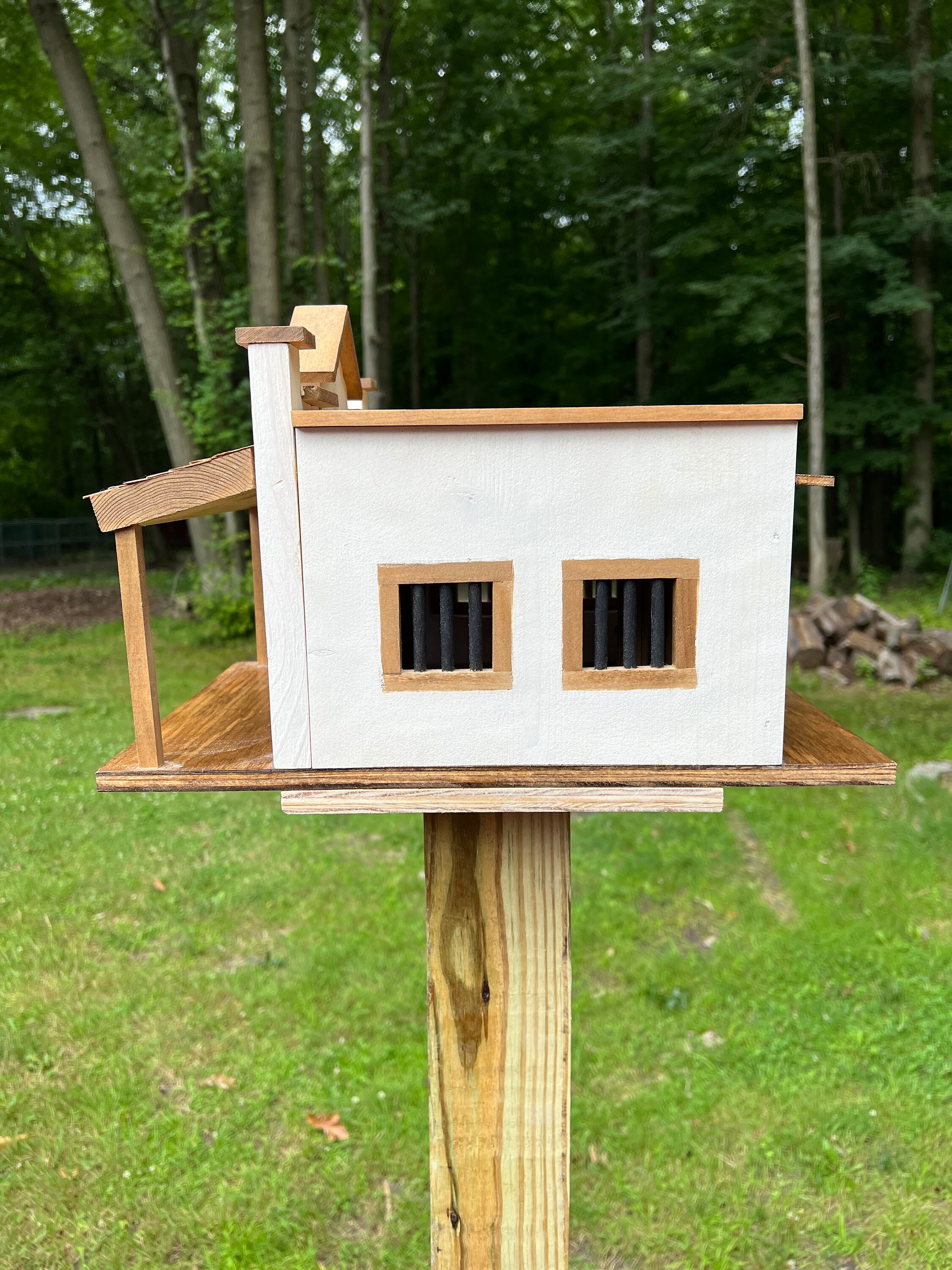 Handcrafted Wooden Birdhouse / Old West Bank Birdhouse / Garden Decor ...