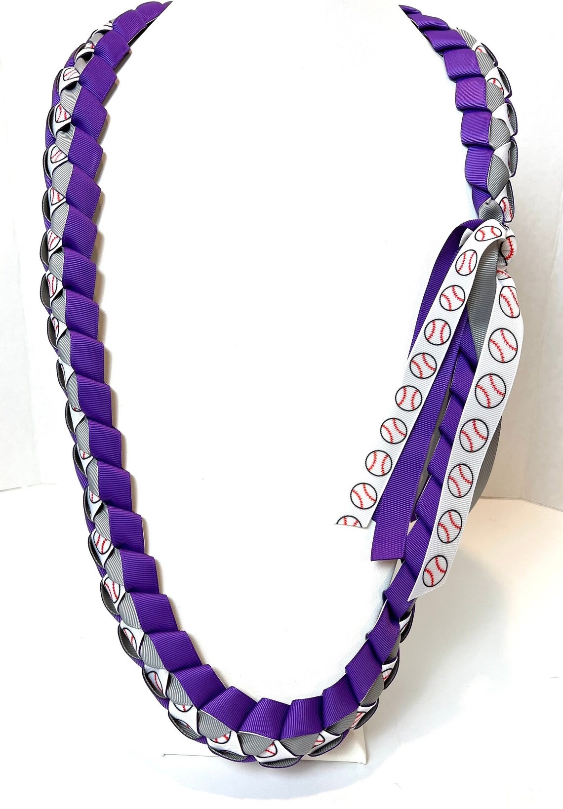 5/8” Baseball Ribbon Lei for Graduation, Senior Night, Awards Banquet ...