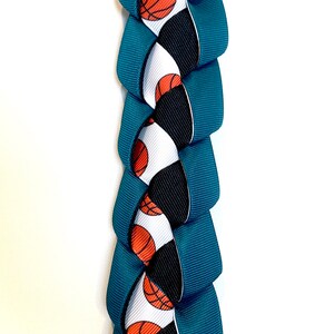 7/8” Basketball Ribbon Lei for Graduation, Senior Night, Awards Banquet ...