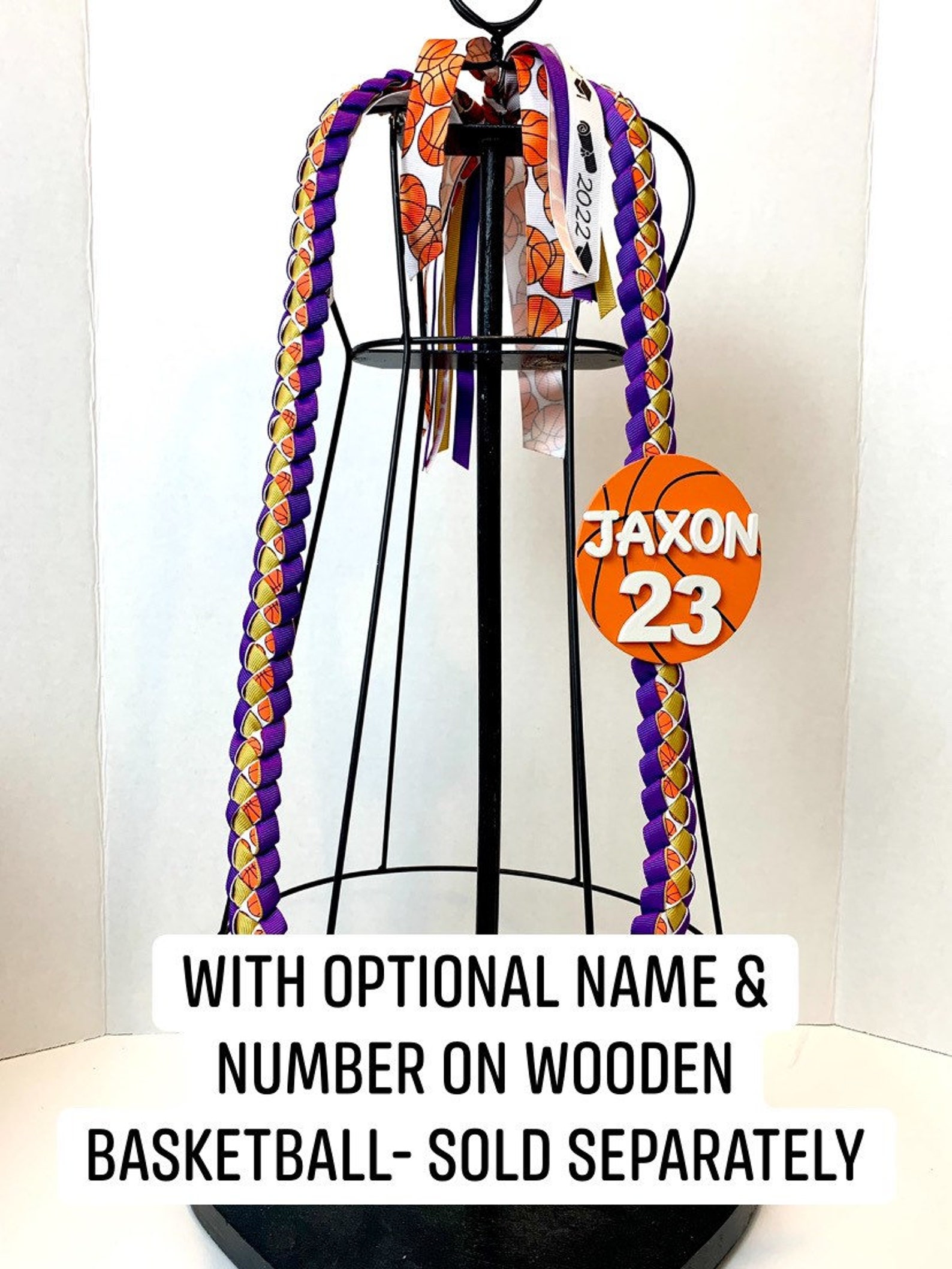 3/8 Basketball Ribbon Lei for Graduation Senior Night - Etsy