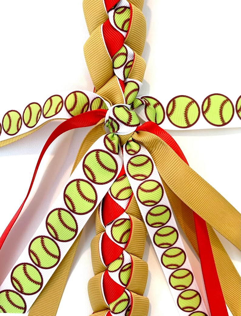 5/8 Softball Ribbon Lei for Graduation Senior Night Awards | Etsy