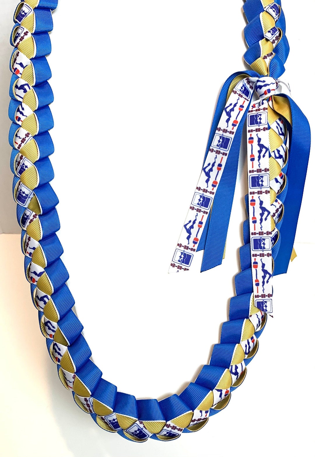 5/8” Swimming Graduation Ribbon Lei for Senior Night, Awards Banquet ...