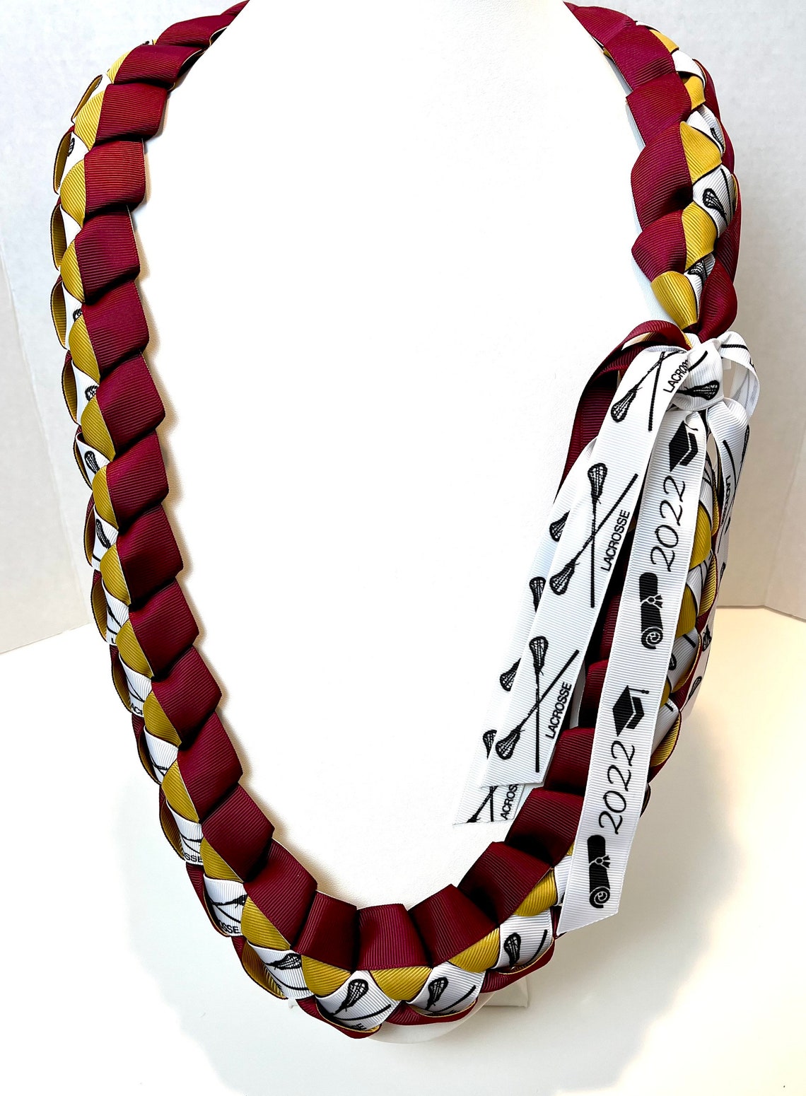 7/8 Lacrosse Ribbon Lei for Graduation Senior Night Awards | Etsy