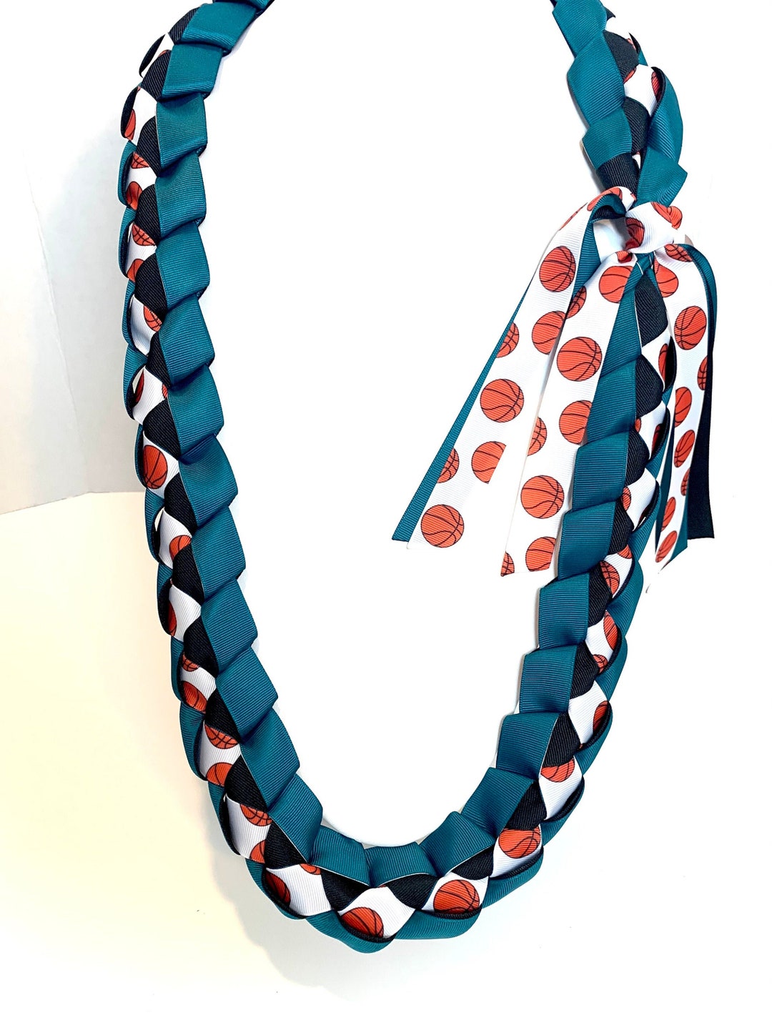7/8” Basketball Ribbon Lei for Graduation, Senior Night, Awards Banquet ...