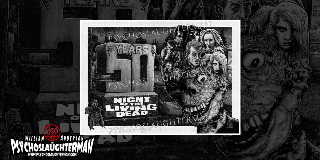 Limited Night of the Living Dead Art Print - Etsy