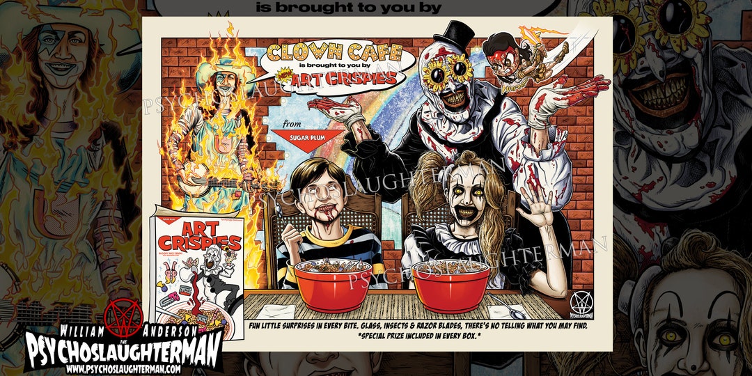 Clown Cafe Large Print - Etsy UK