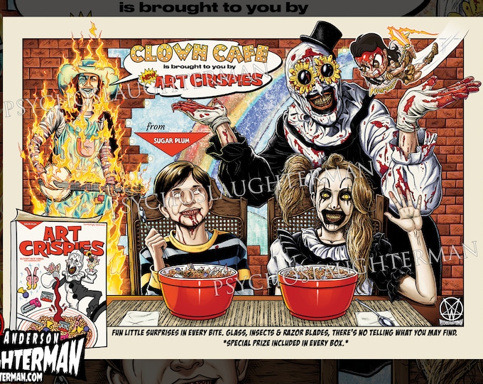 Clown Cafe Large Print - Etsy