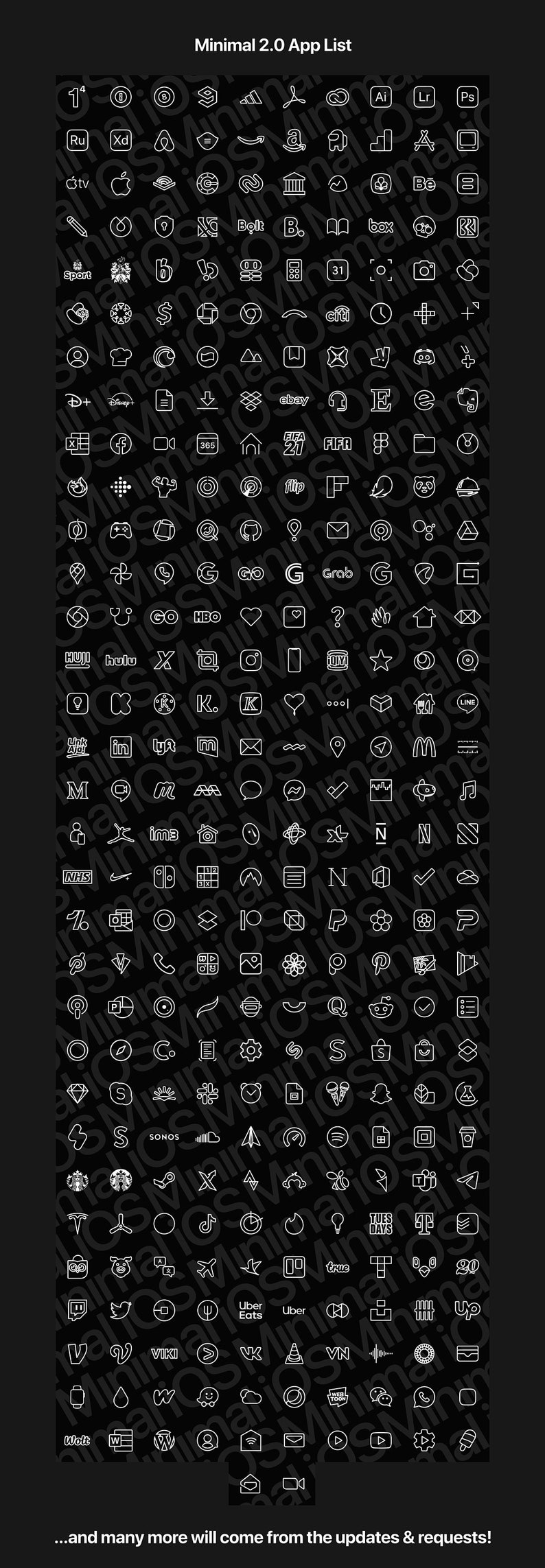 320 Black App Icons PREMIUM Icon Pack for Aesthetic Dark - Etsy UK
