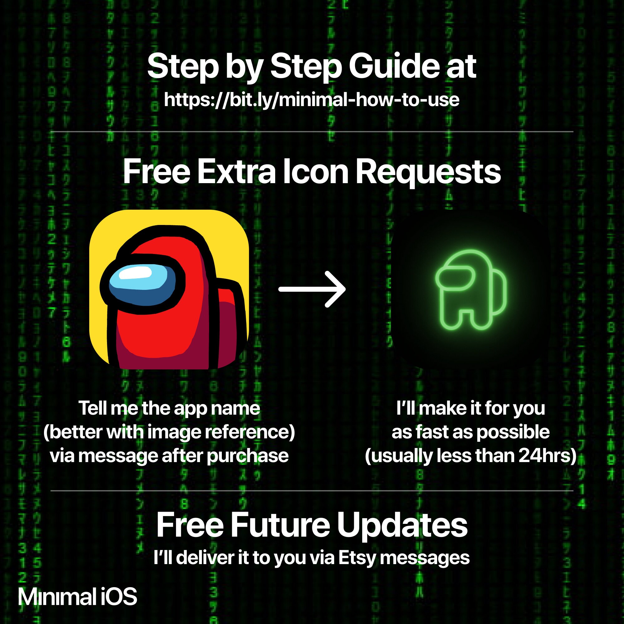 320 Matrix Green Neon App Icons NEWEXCLUSIVE Icon Pack | Etsy UK