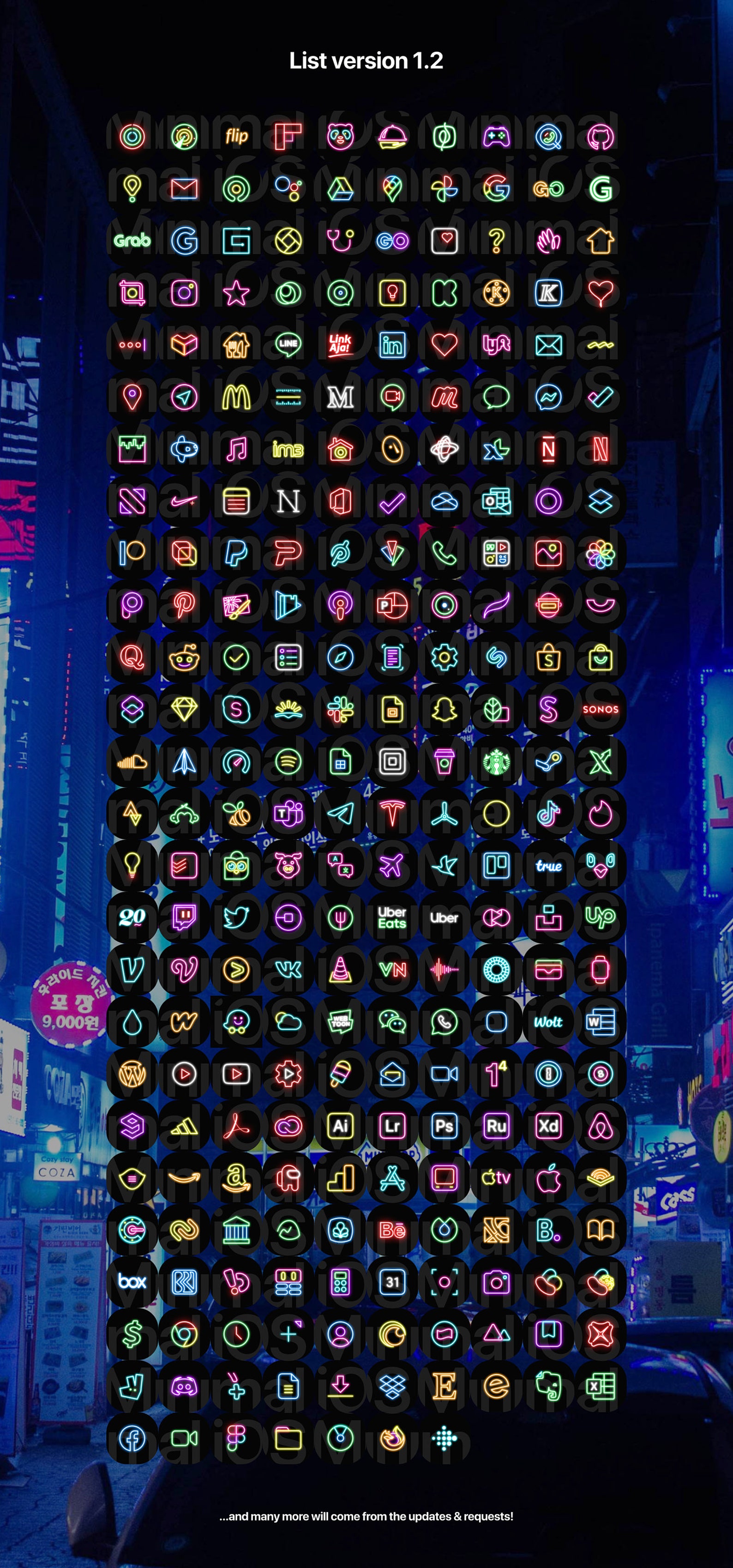 320 Neon App Icons BESTSELLER EXCLUSIVE Icon Pack for - Etsy UK