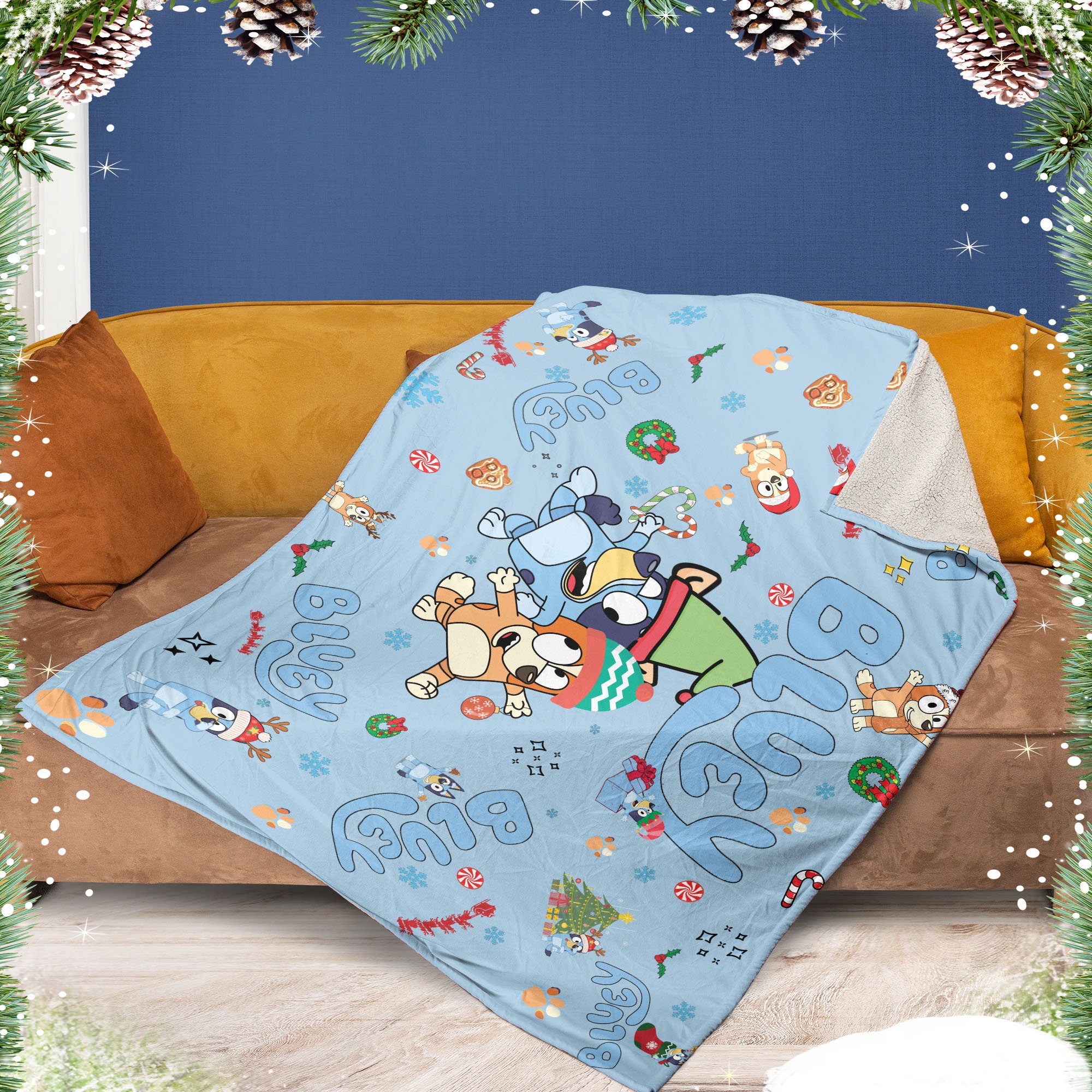 Bluey Blanket, Bluey Blanket, Bluey Blanket for Kid, Bedding for Kid ...