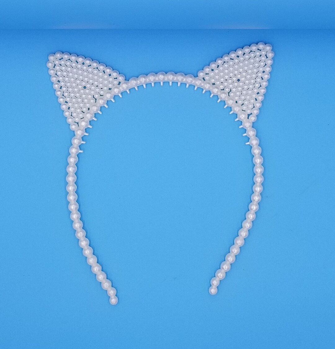 Beautiful Pearl Cat Ear Headband - Etsy