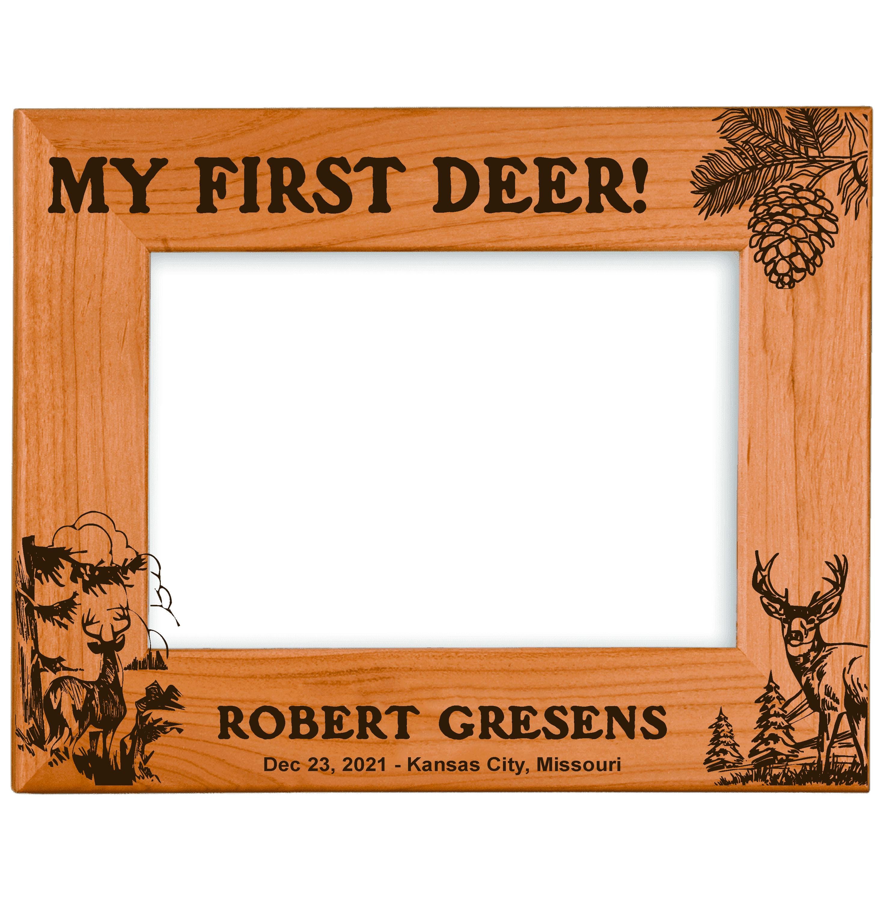 My First Deer Picture Frame - Etsy