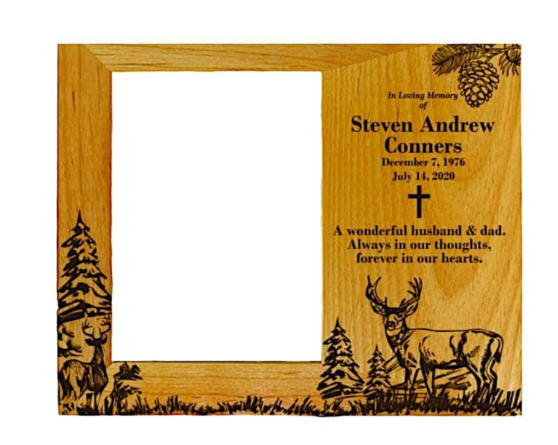 Deer Hunter Personalized Memorial Picture Frame - Etsy