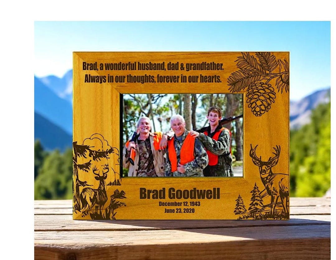Memorial Deer Hunting Personalized Picture Frame - Etsy