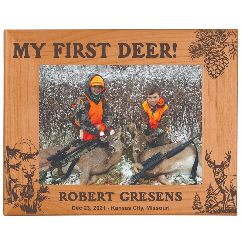 My First Deer Picture Frame - Etsy