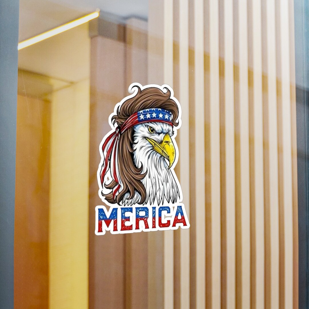 Merica Bald Eagle USA MAGA Car Decal Sticker Kiss-cut Vinyl - Etsy