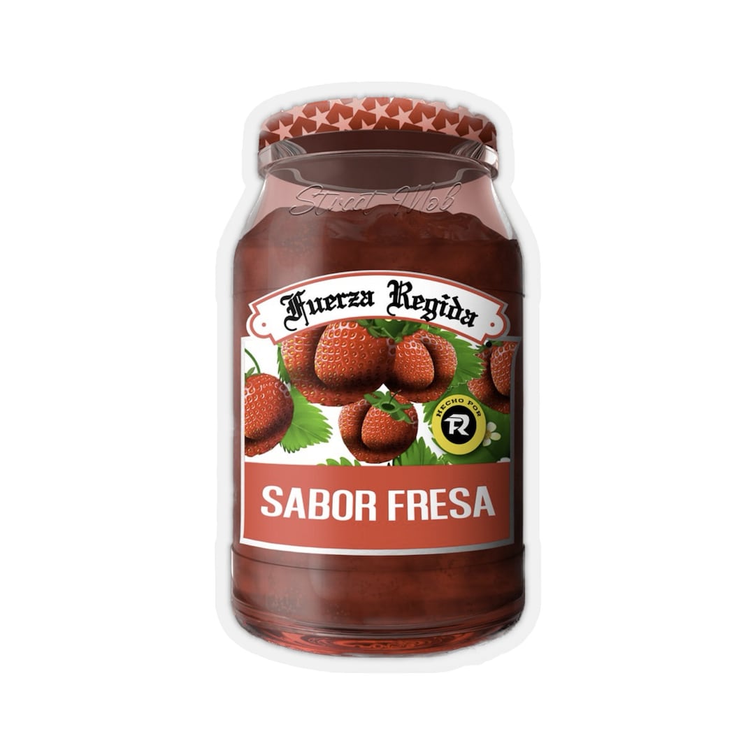 Sabor Fresa Fuerza Regida Sticker Kiss-cut Stickers - Etsy