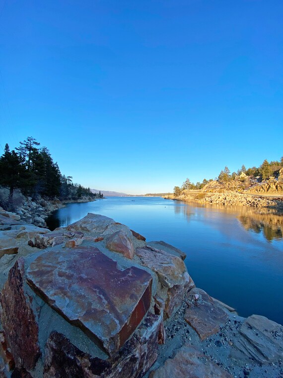 Mountain Lake View Photography Print California Image Big Bear - Etsy