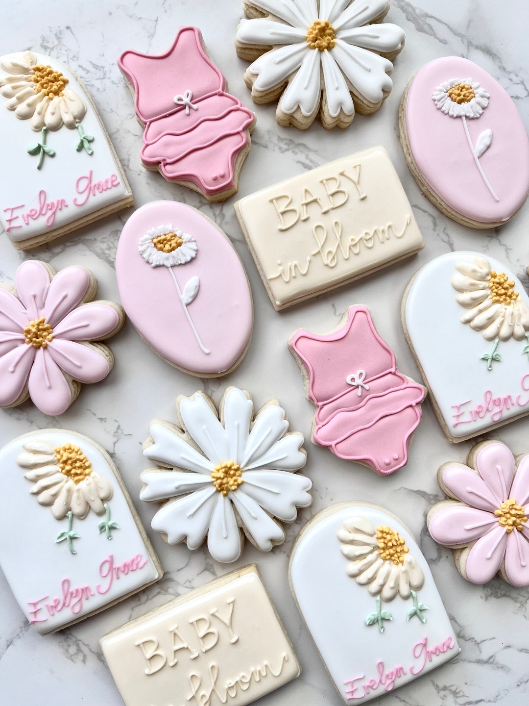 Baby in Bloom Shower Cookies - Etsy