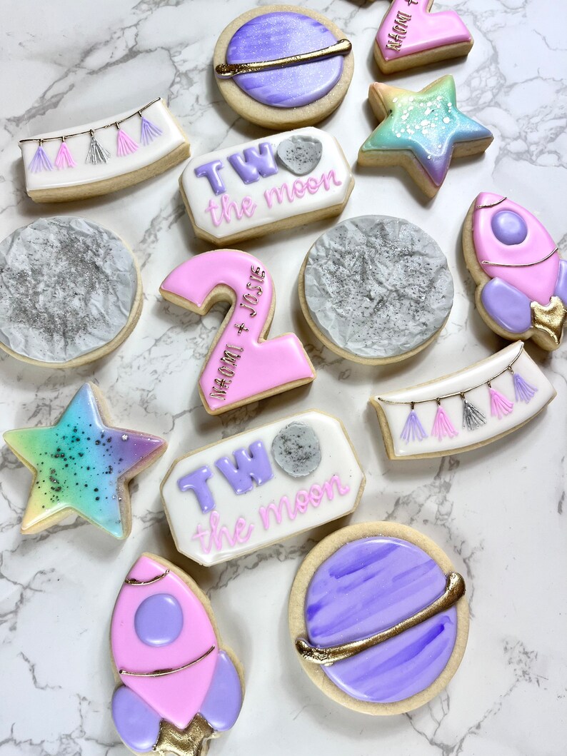 Space/sun Themed Cookies - Etsy