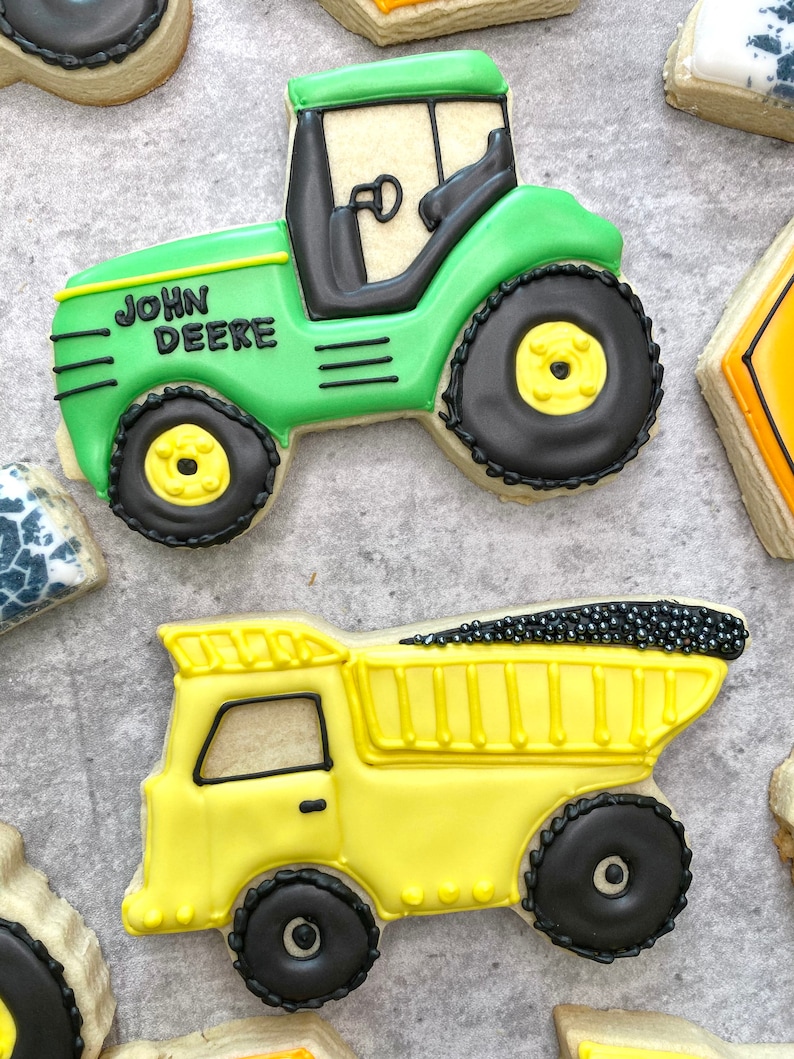 Truck and Tractor Cookies - Etsy
