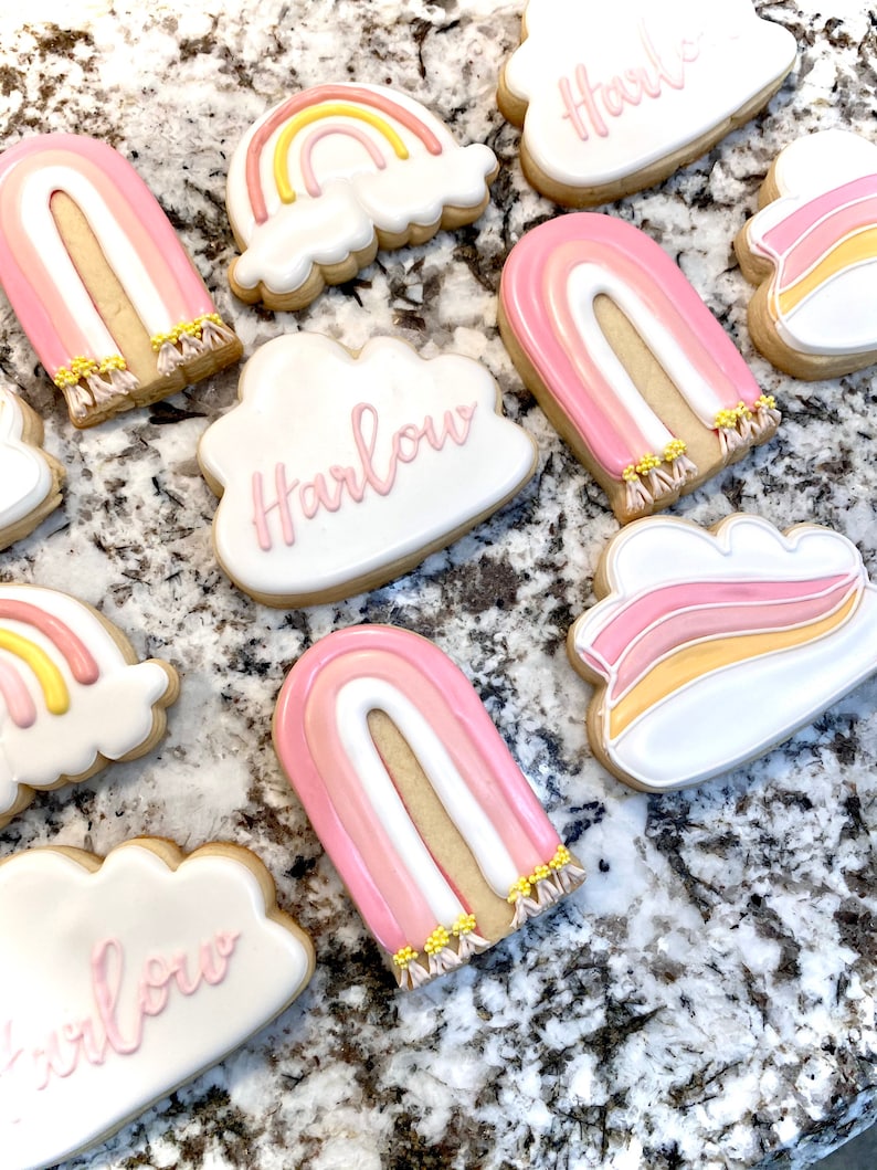 Boho Rainbow Cookies - Etsy