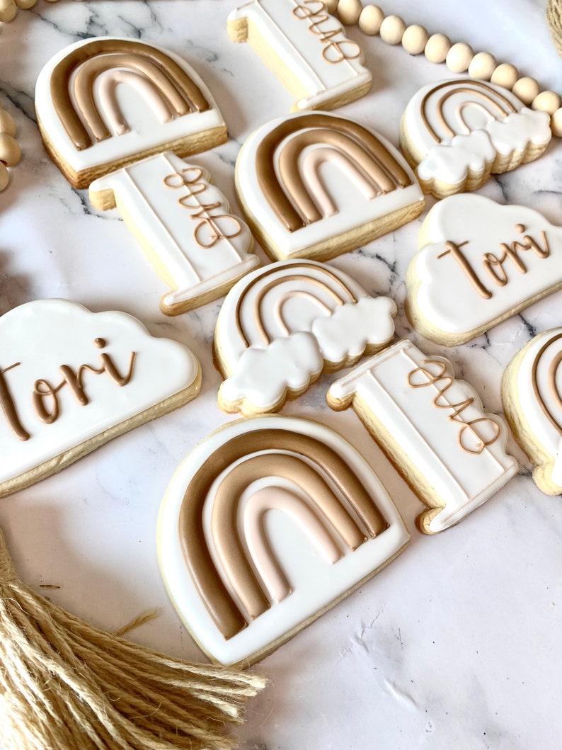 Boho Rainbow Cookies - Etsy