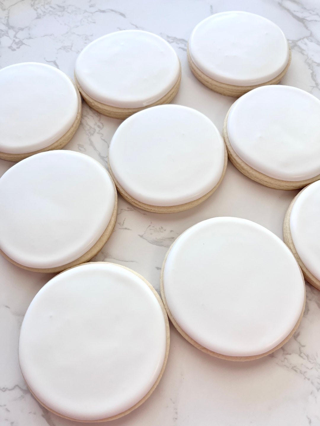 Blank Hand Piped Sugar Cookies - Etsy