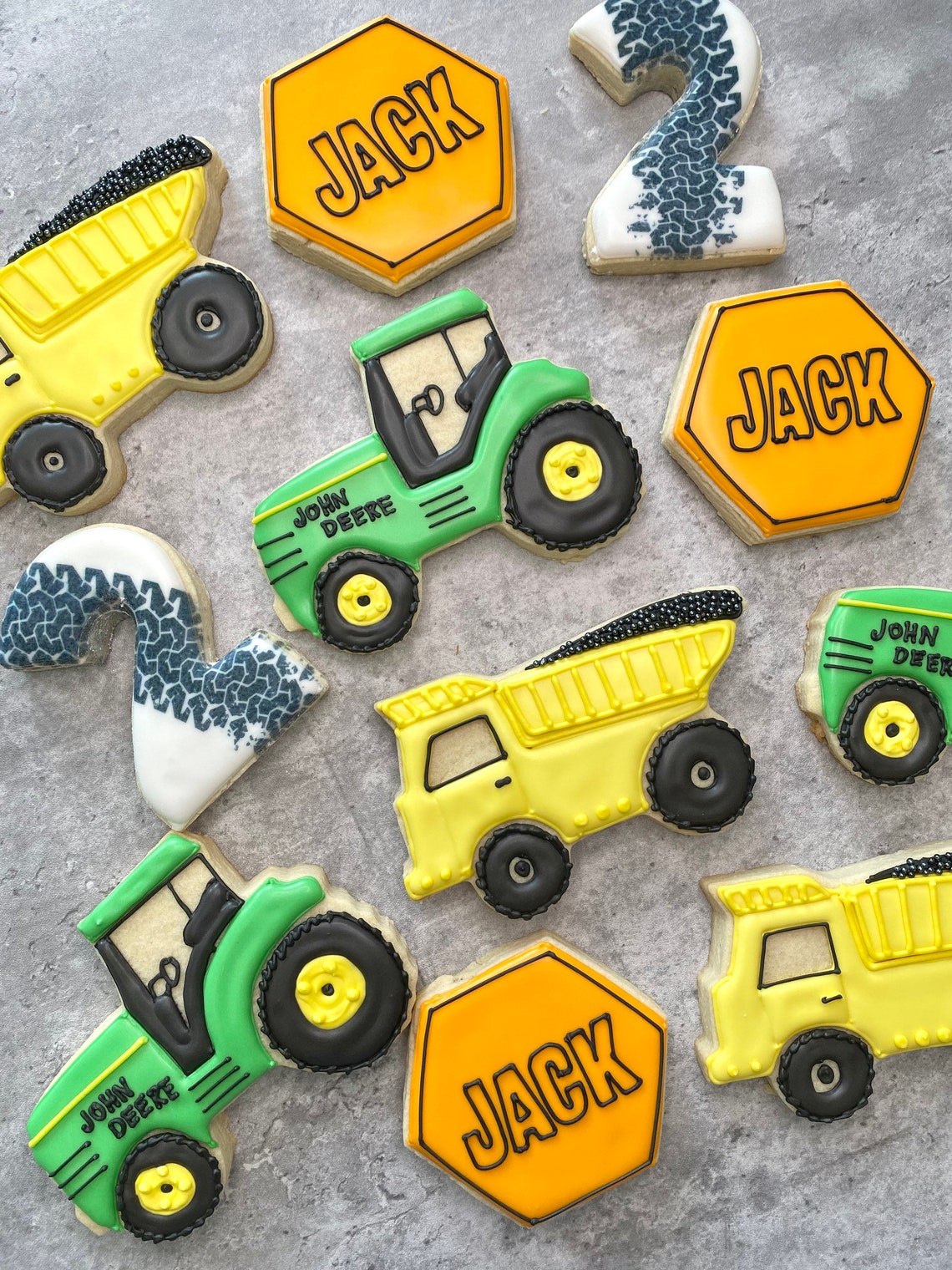 Truck and Tractor Cookies - Etsy