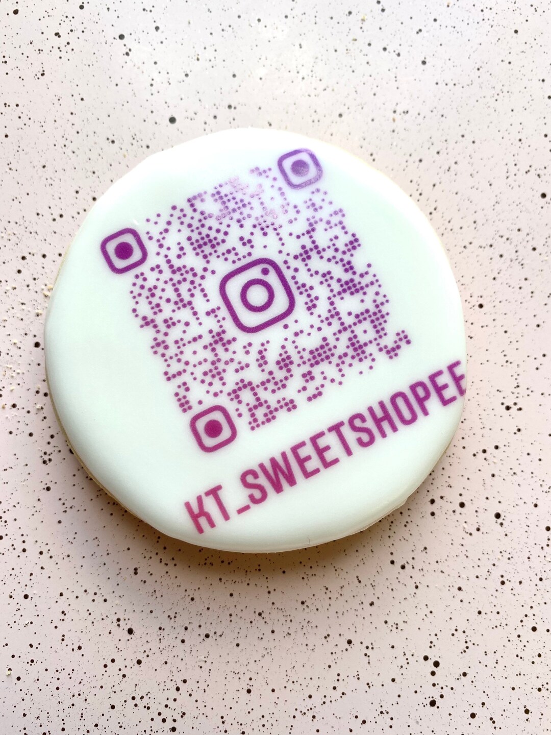 QR Code on a Cookie - Etsy