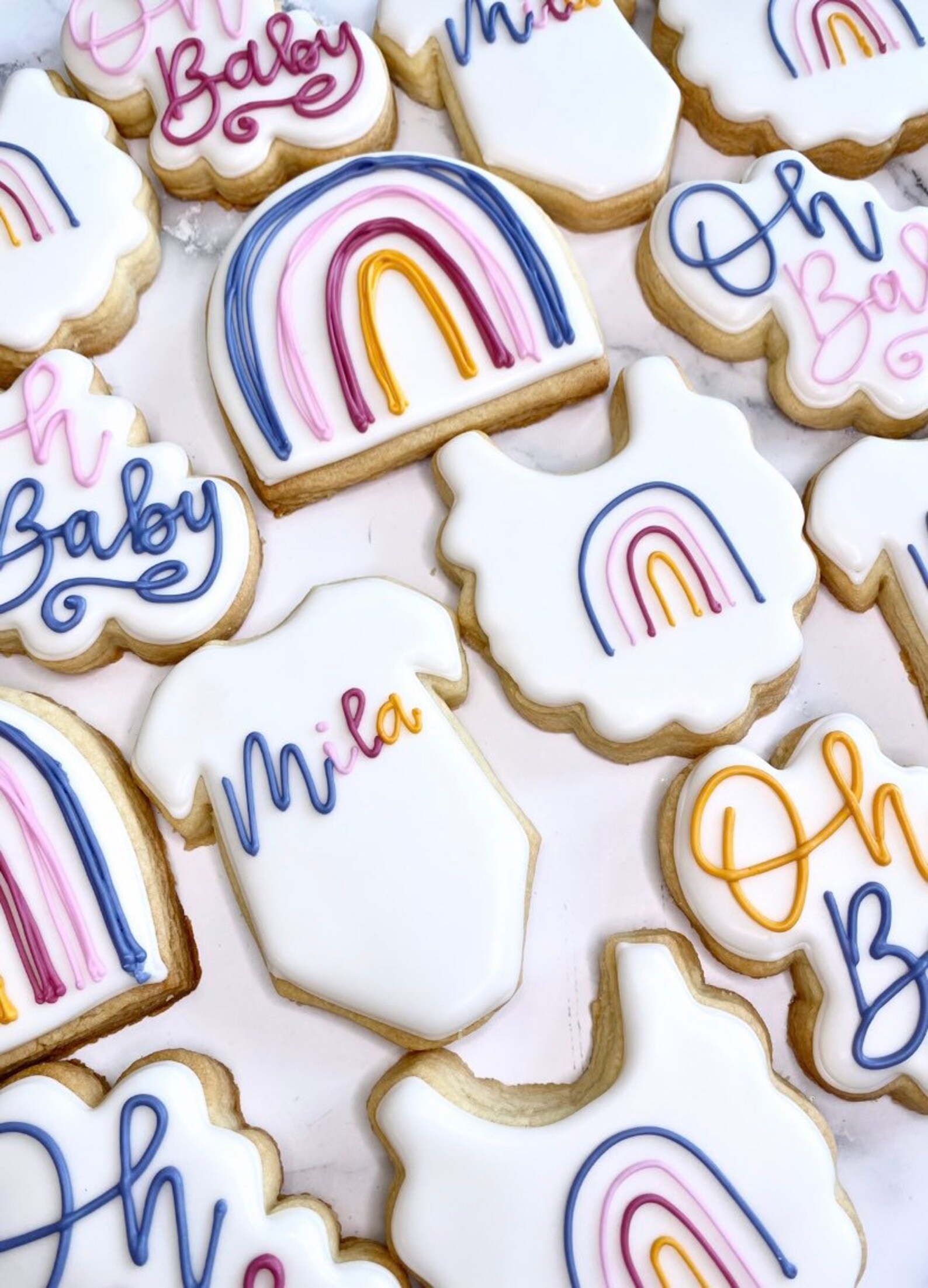 Boho Rainbow Cookies - Etsy