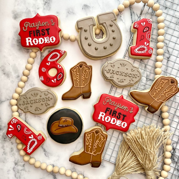 Cowboy Boot Cookies - Etsy